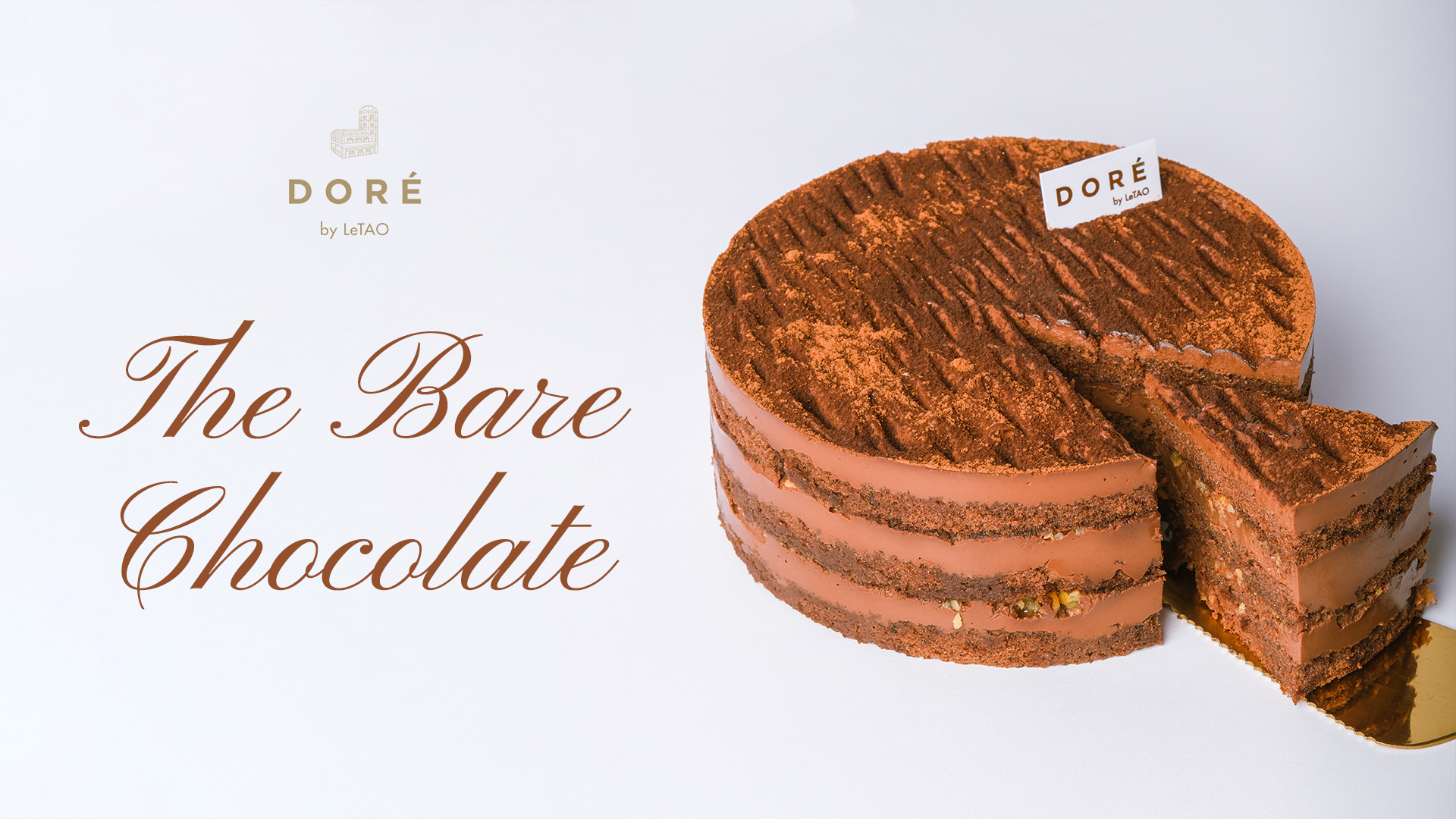 The Bare Chocolate: A Gluten-Free Chocolate-Earl Grey Cake - DORÉ by LeTAO